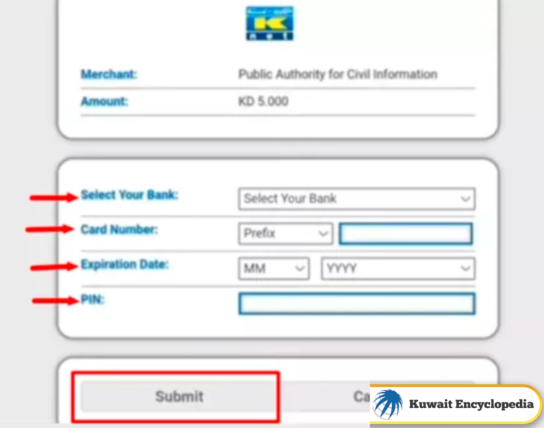 PACI Kuwait Civil ID Payment