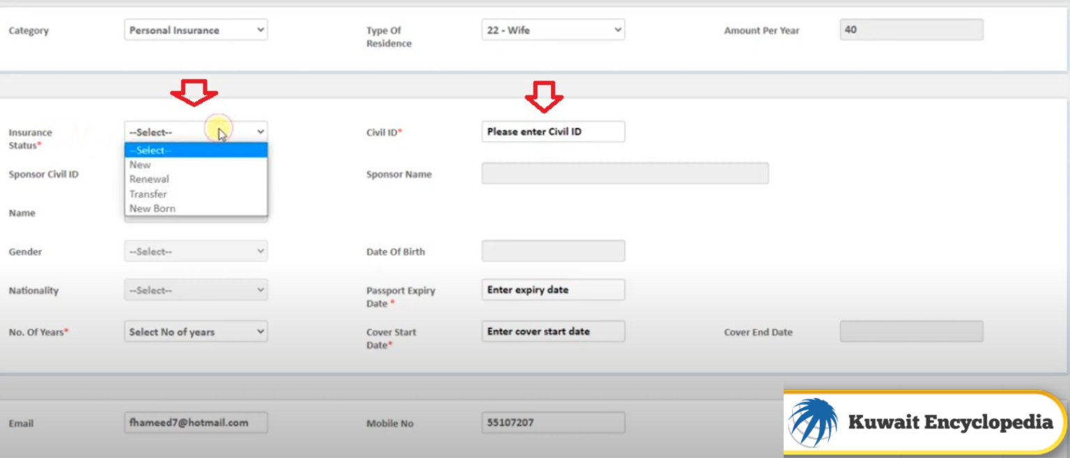 Health Insurance Kuwait Online Payment